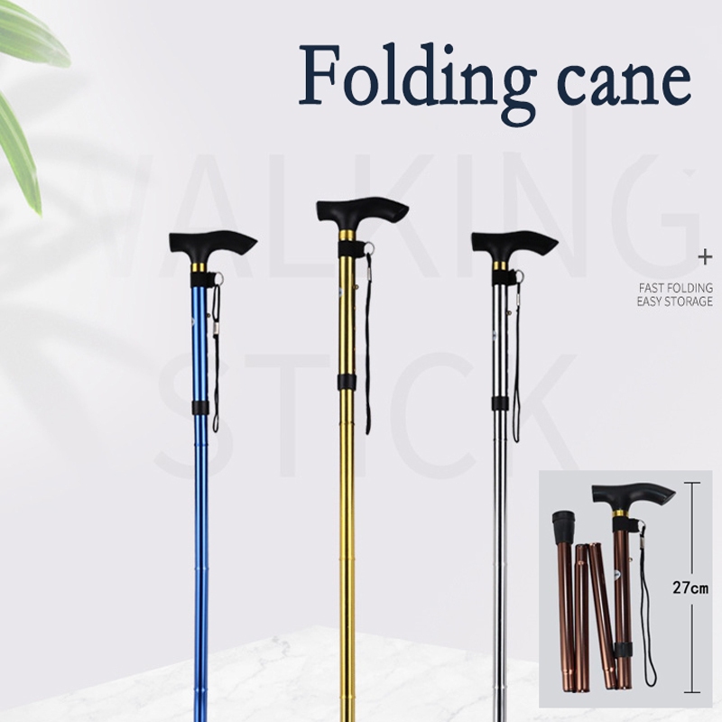 【M'sia Stock】Folding cane Outdoor trekking pole Carbon ultra-light ...