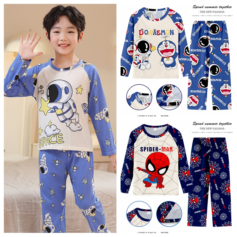 New Promotion Boys Pyjamas Casual Comfy Cartoon Toddler Homewear Long ...