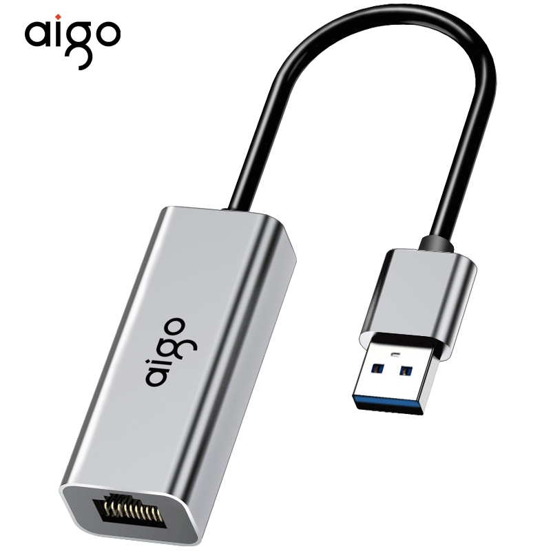 AIGO USB Lan Adapter USB 3.0 2.0 to Ethernet RJ45 Gigabit Adapter Network Card to RJ45 | Shopee ...
