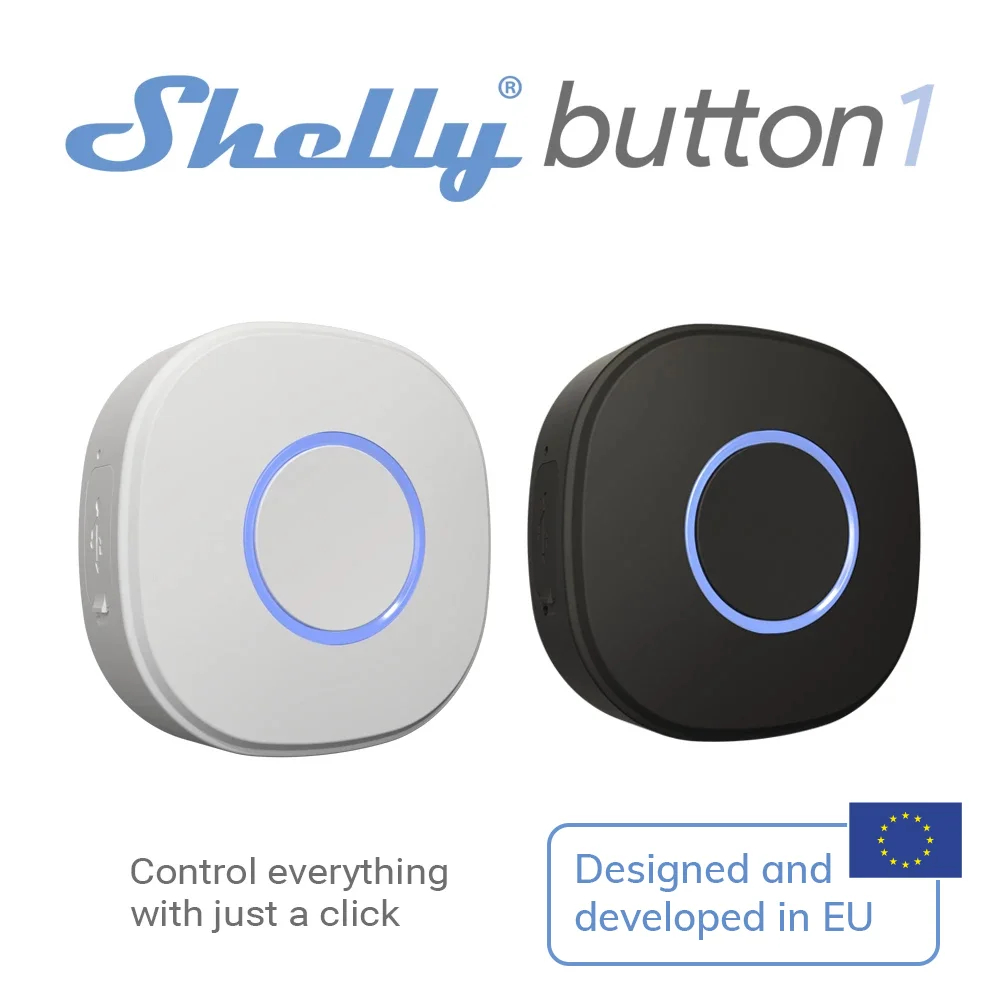 Shelly BLU Button1 Bluetooth Operated Action Scenes Activation Button ...