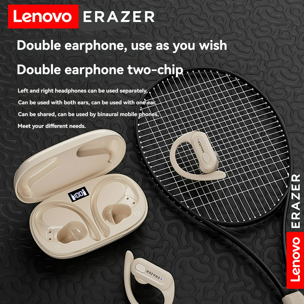 Lenovo ERAZER XT60 True Wireless Over the Ear Charged Digital IPX5 ...