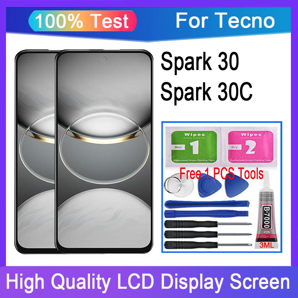 Original Display Tecno Spark 30C KL5 Spark 30 4G 5G LCD Touch Screen Replacement | Shopee Malaysia