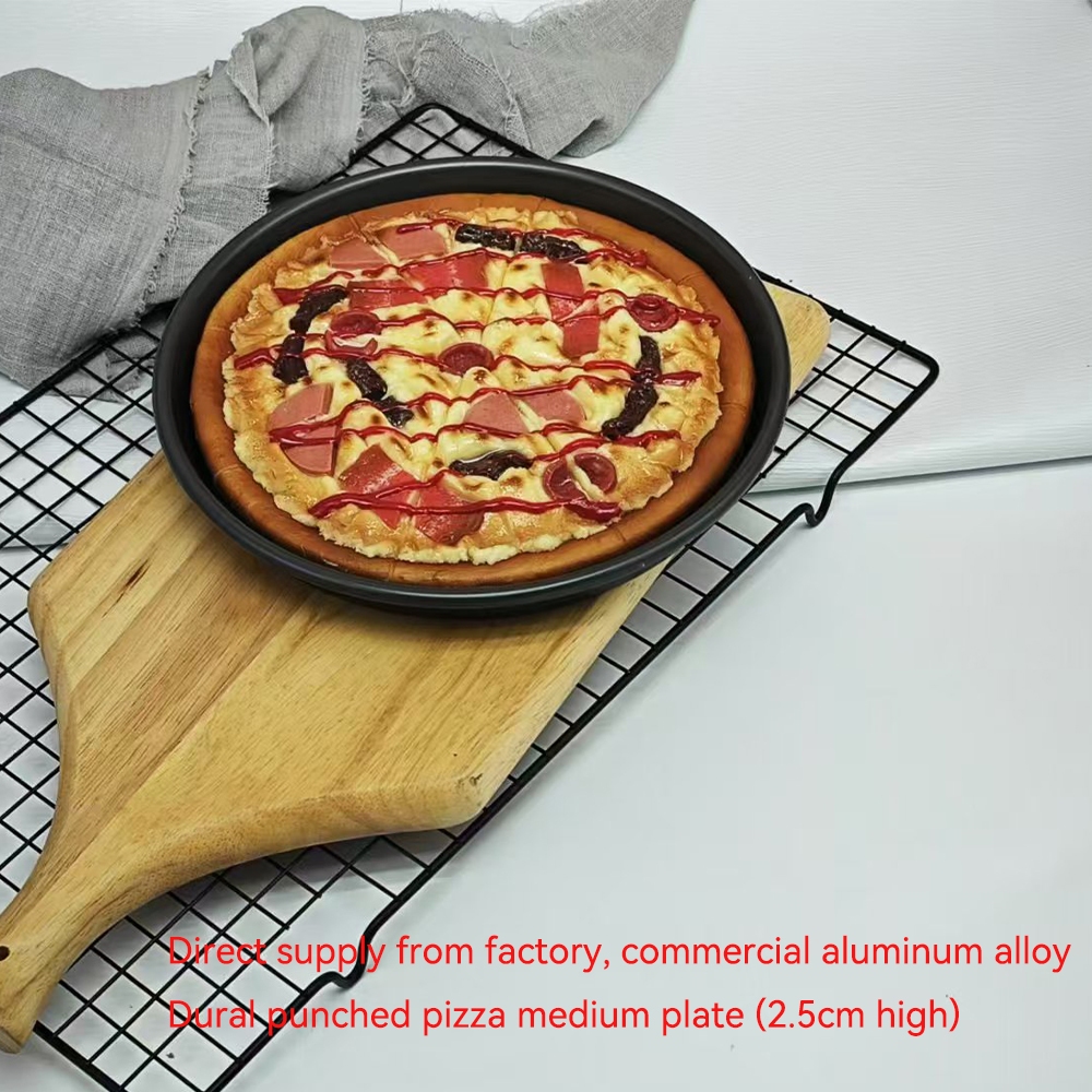 Hard Film Aluminum Alloy Pizza Perforated Baking Pan Height Medium Pan ...