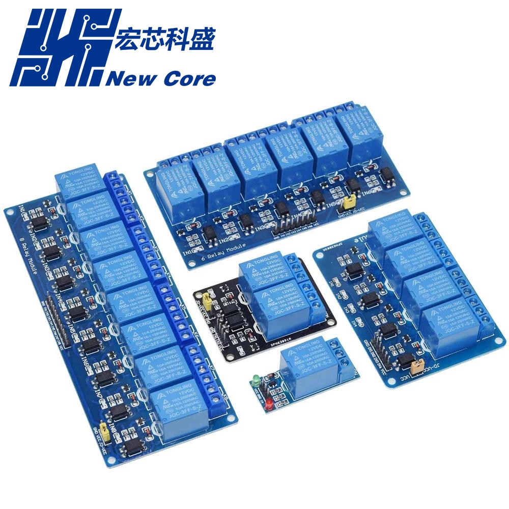 5V 12V 1 2 4 6 8 Channel Relay Module With Optocoupler Relay Output 1 2 4 6 8 Way Relay Module ...
