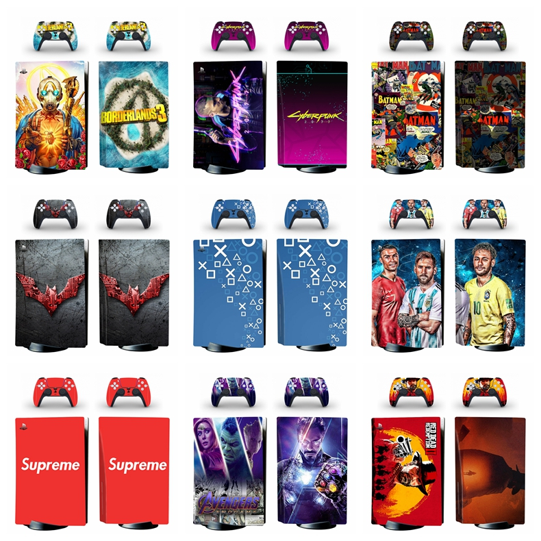 50 Colors Skin Sticker Compatible with Sony Playstation 5 Fat Disc ...