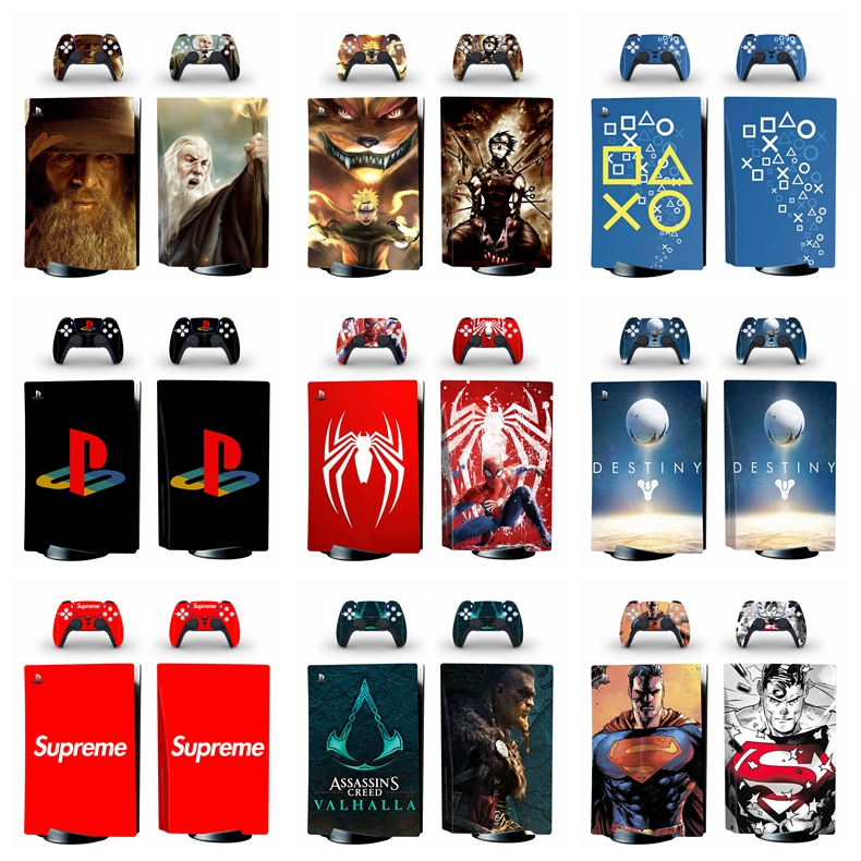 50 Colors Skin Sticker Compatible with Sony Playstation 5 Fat Disc ...