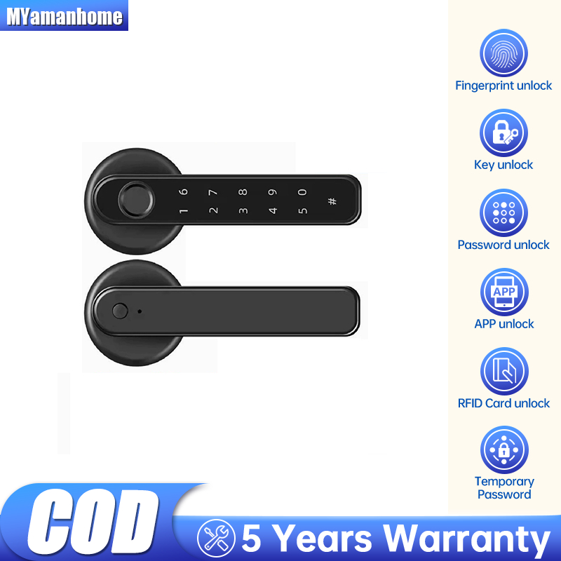 Five In One Smart Lock Digital Bluetooth Safrty Door Lock Intelligent ...