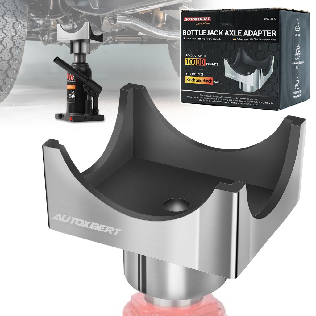 Universal Heavy Duty 3-20 Ton Bottle Jack Axle Adapter Saddle for Ford ...