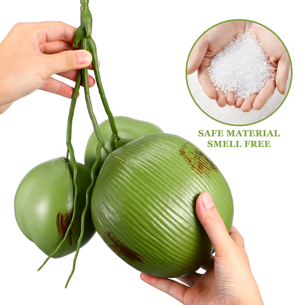 【READY STOCK】Artificial Coconut Model Jungle Theme Decoration Ornament ...