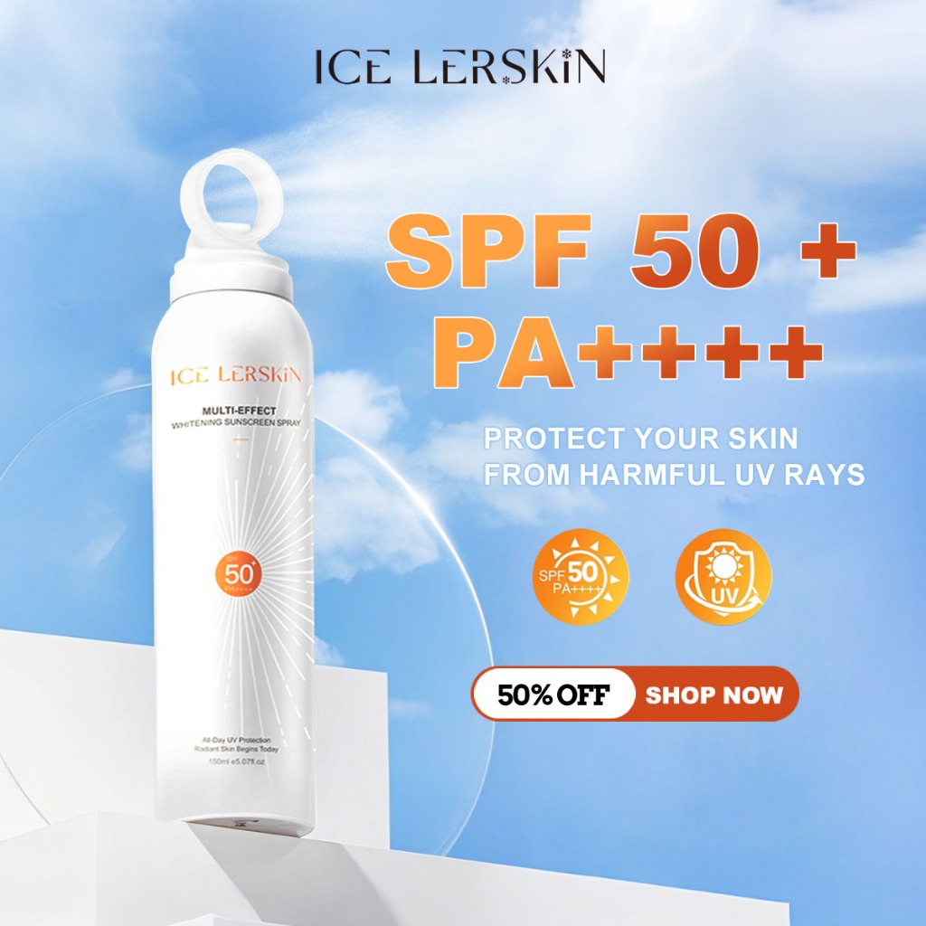 ICE LERSKIN SPF50 PA++++ sunscreen spray, protects the face and body ...