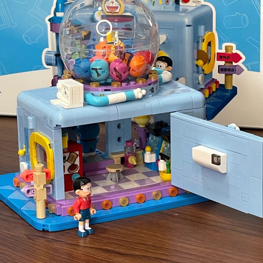 Doraemon Collection Assembled 3D Model Street View Store Mini Brick ...