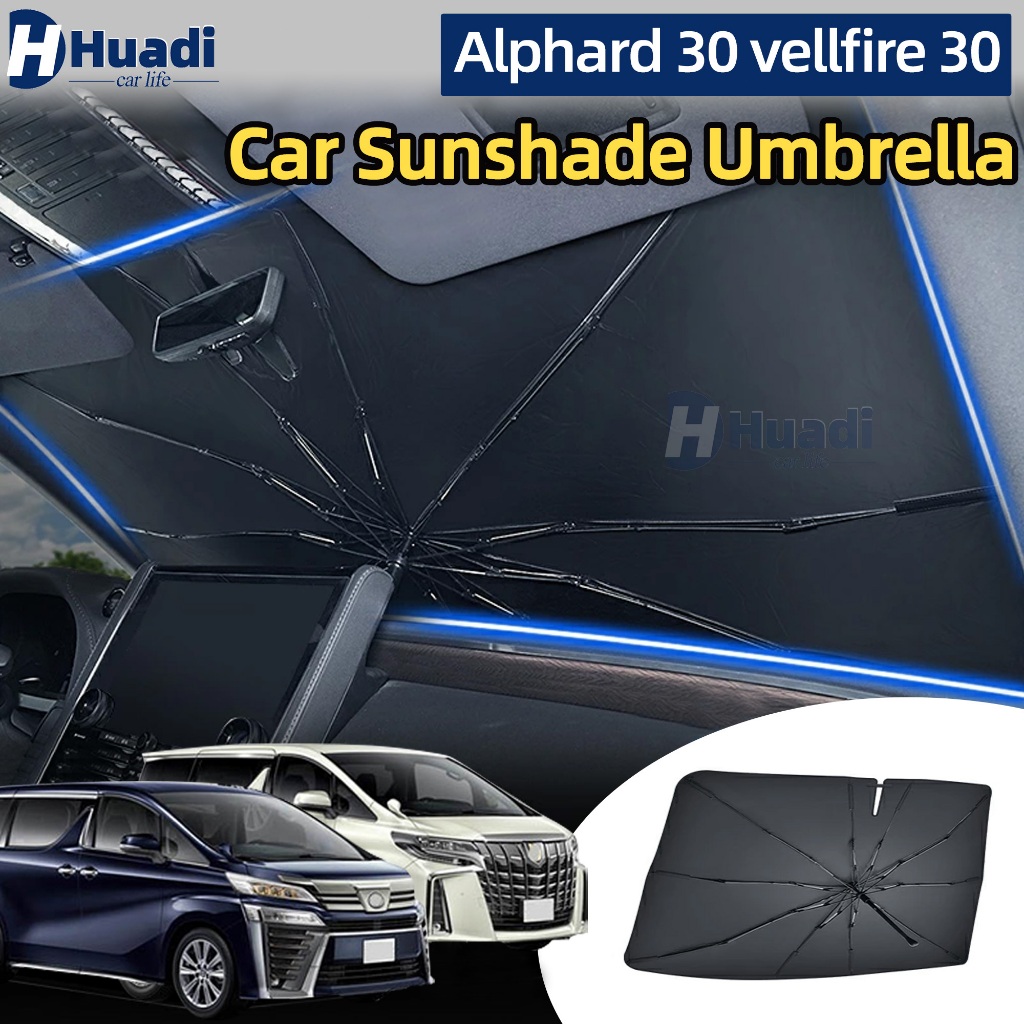 Car Umbrella Alphard 30 vellfire 30 (2015-2022) Car Sun Shade Cover ...