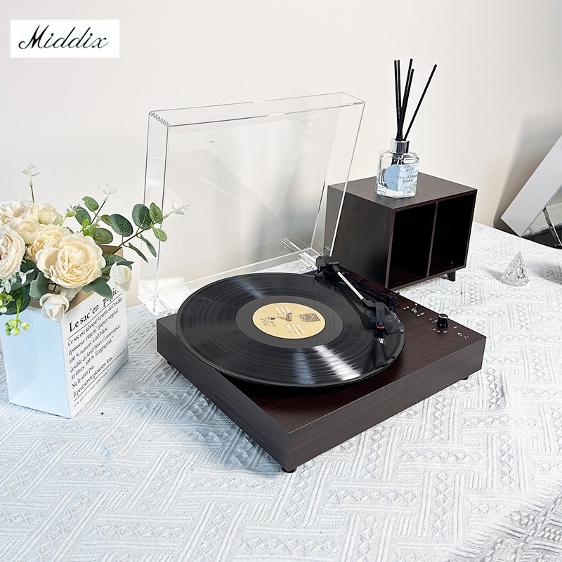 Middix Vinyl Record Player Gramophone Turntable Can Connect Bluetooth ...