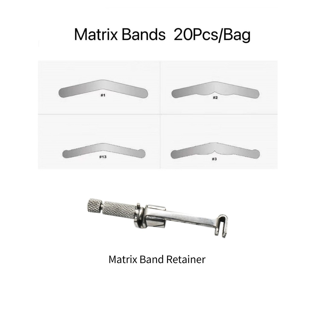 20pcs Dental Tofflemire Matrix Band Stainless Steel Universal Borad ...