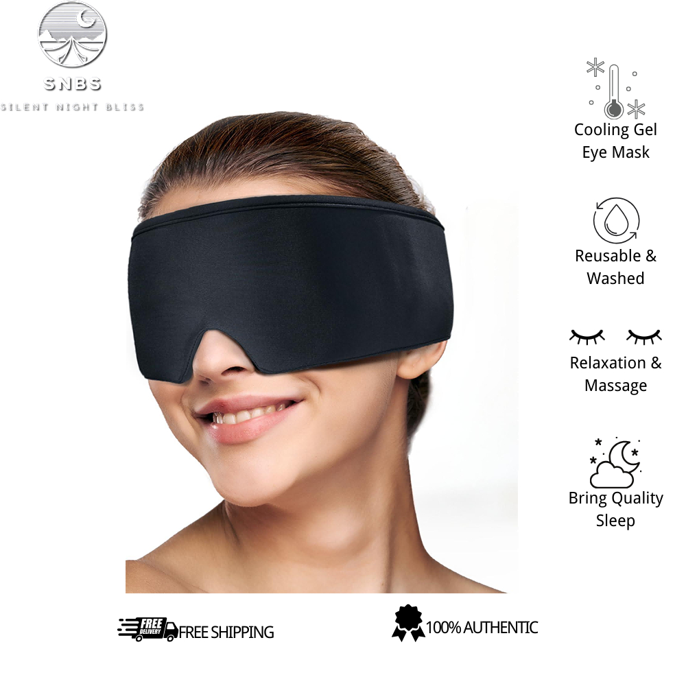 Gel Eye Mask, Cooling Eye Mask, Soft Cold Sleep Mask for Dry Eyes, Cold ...