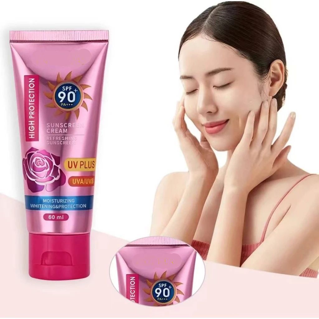 Original Rose SPF90+ Sunscreen Cream High Protection UV PLUS Skincare ...