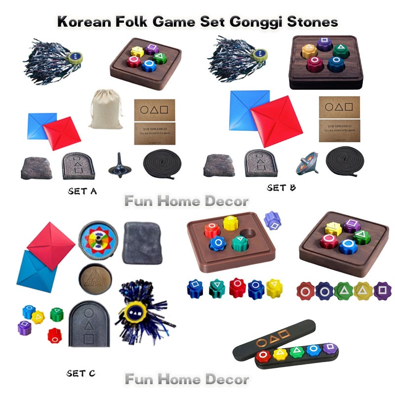 Gonggi Stones Korean Games Traditional Stone Catching 3D Printed Game ...