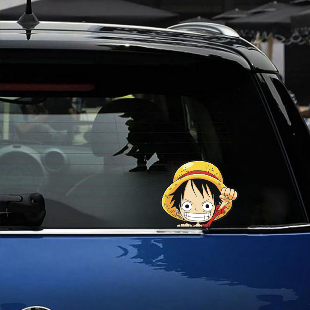 Pirate King Luffy Car Fuel Tank Cap Sticker Cool Decorative Vinyl Decal ...