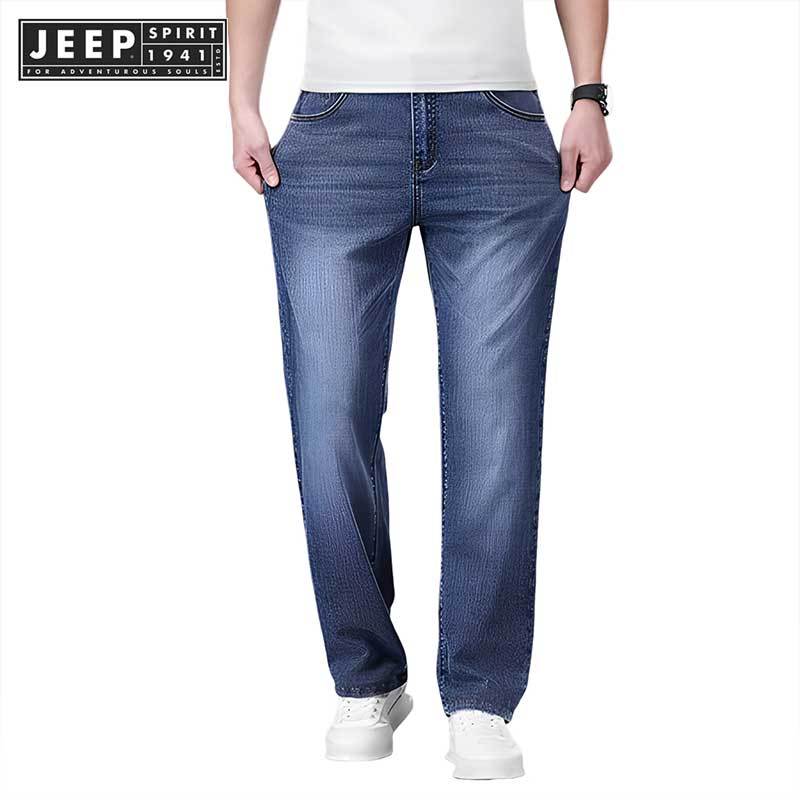 JEEP SPIRIT 1941 ESTD Business Denim Men's Pants | Shopee Malaysia