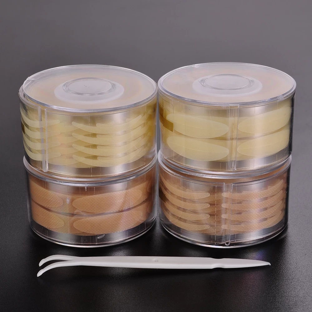 600 Pcs Eye Lift Strips Double Eyelid Tape Clear Gray Eyelid Stripe Big Eyes Invisible Double ...