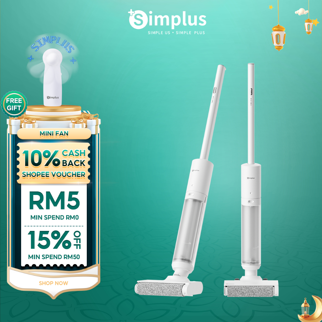 Simplus Floor Washer Wet & Dry Vacuum Cordless Handheld Vacuum Cleaner ...