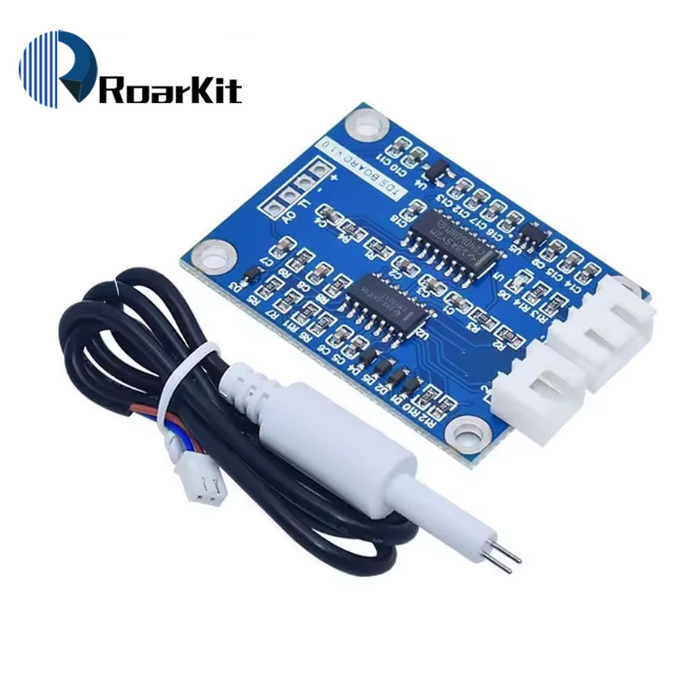 TDS Sensor Module Dissolved Solids Analog Signal Soluble Solid Water Quality Detection DS18B20 ...