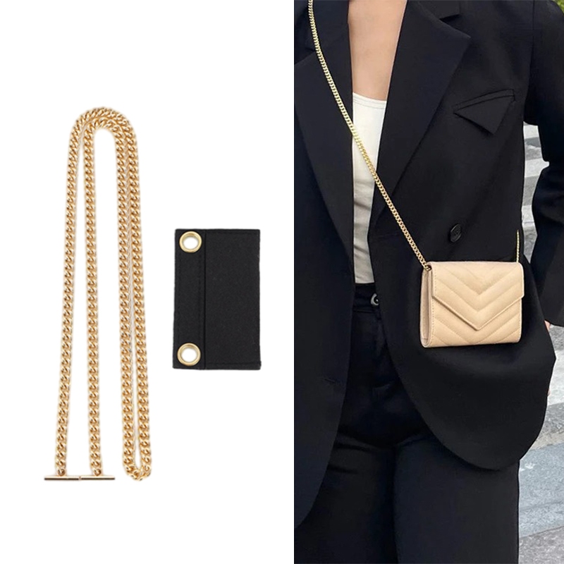 YSL Caviar Handbags Accessories: T-Chain Strap, Purse Insert Felt Liner ...