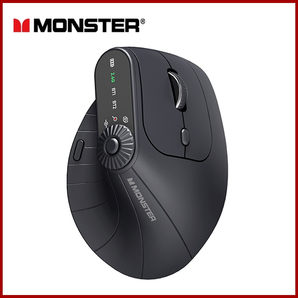 Monster M2Pro/M2MAX Wireless Mouse Ergonomic Vertical Mice LED 8 ...