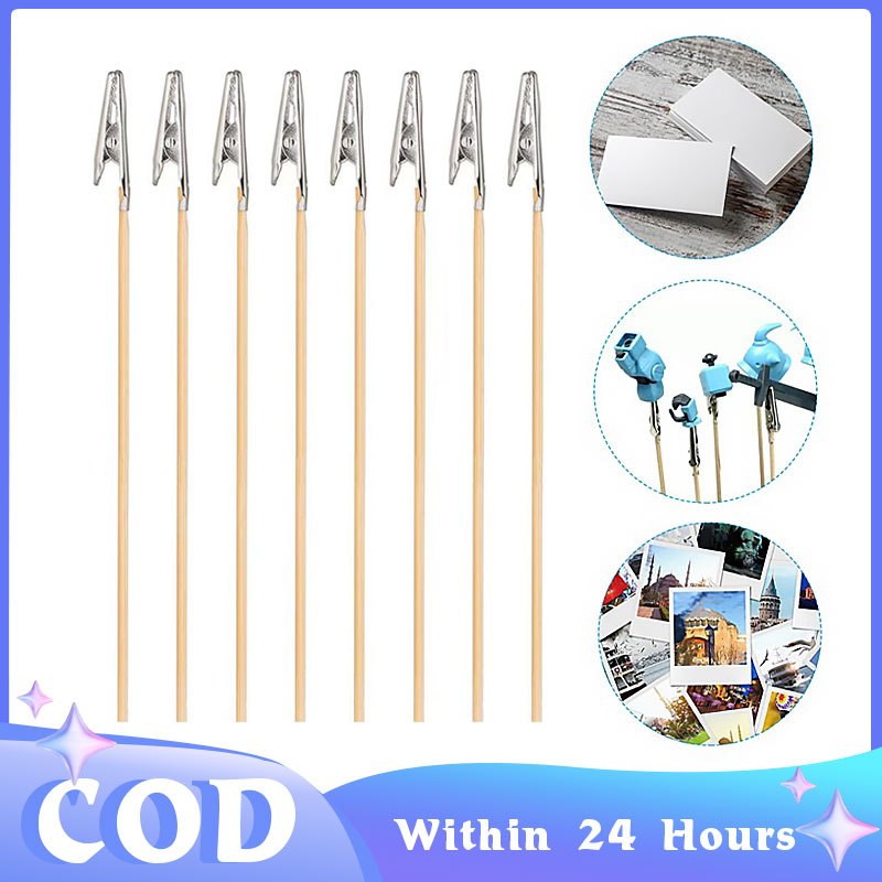 20Pcs Clips for painting Wooden Alligator Clip Sticks Stick Painting ...
