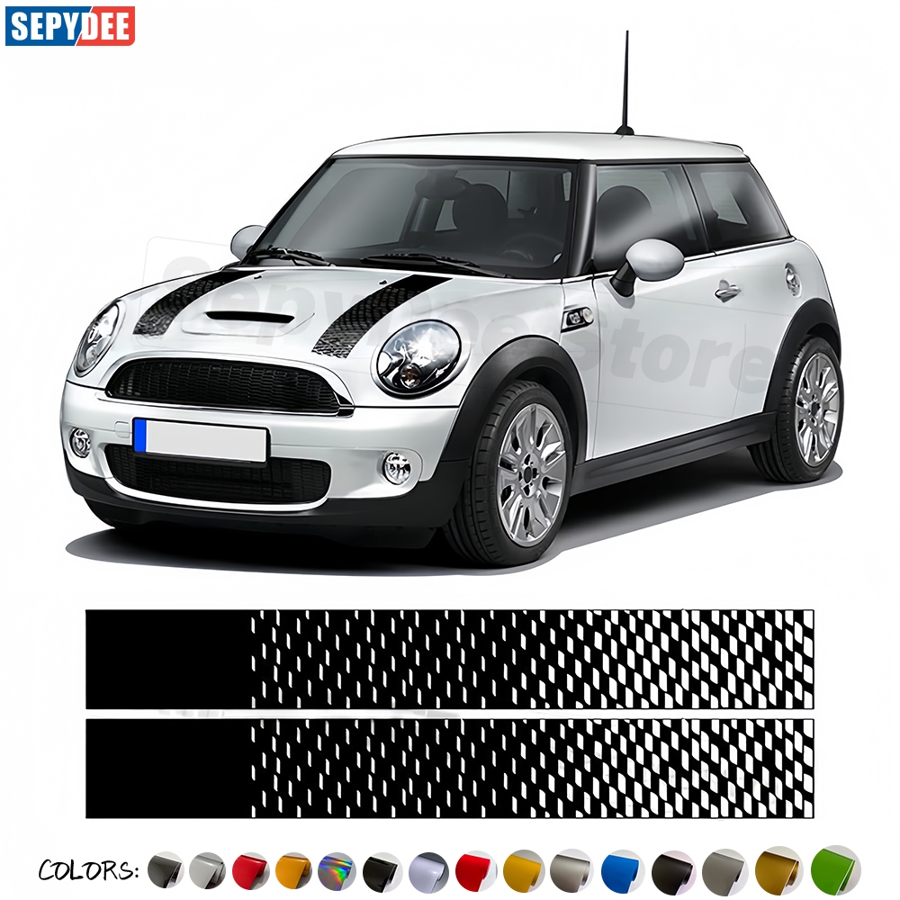 2 Pcs Edition Maxi Tuner Styling Engine Cover Vinyl Decal Bonnet Hood ...