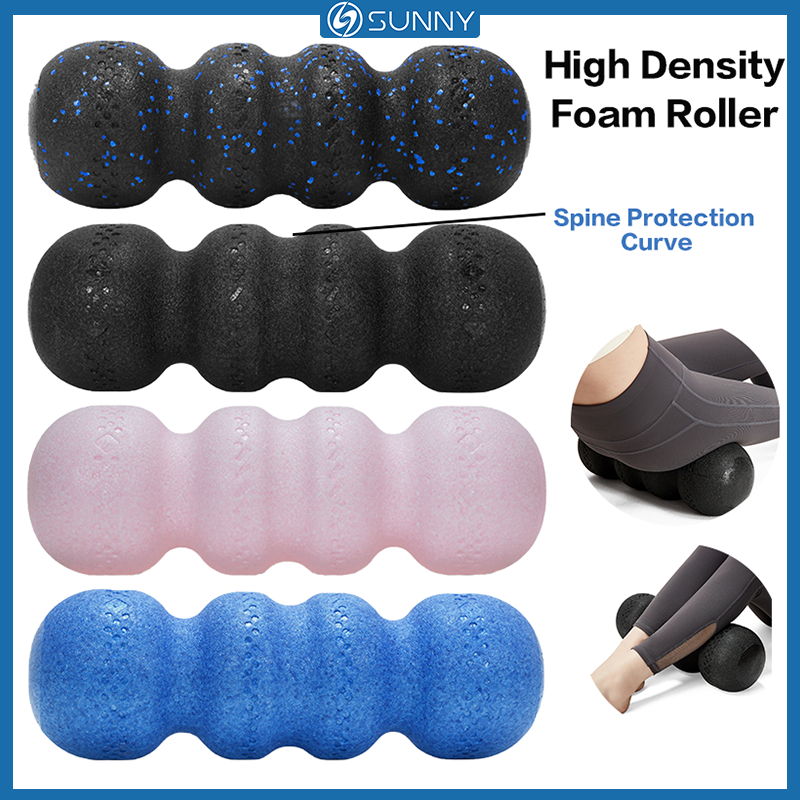 SunnyFit Foam Roller Peanut Yoga Roller 45CM EPP High Density Deep Tissue Back Neck Massage ...