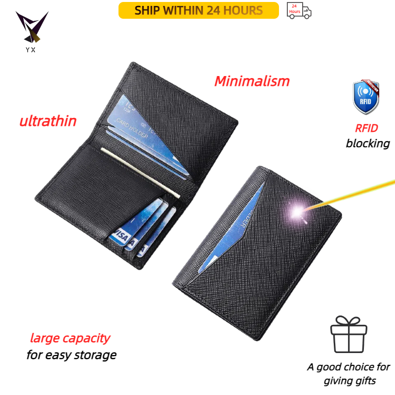 Men Card Holder Ultra-Thin RFID Anti-Theft Card Holder Multi-Card ...