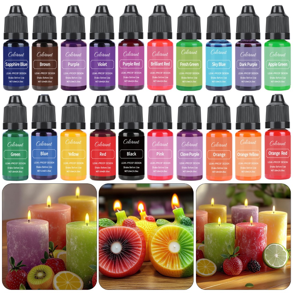 【Ready Stock】24 Colors Resin Pigment Liquid Colorant DIY Candle ...