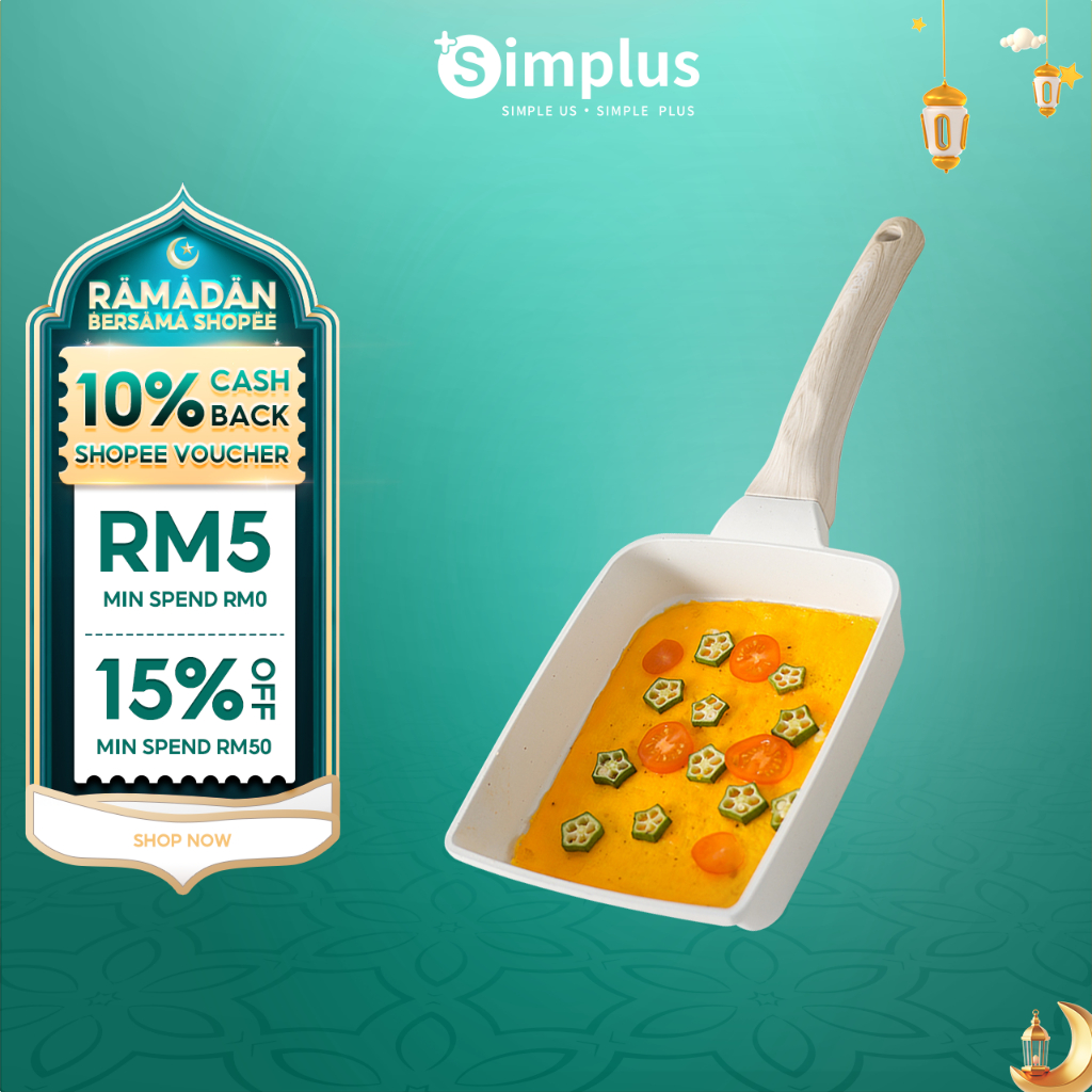 Simplus INSSA 38cm Non-stick Breakfast Pan Die-casting Aluminum Pan ...