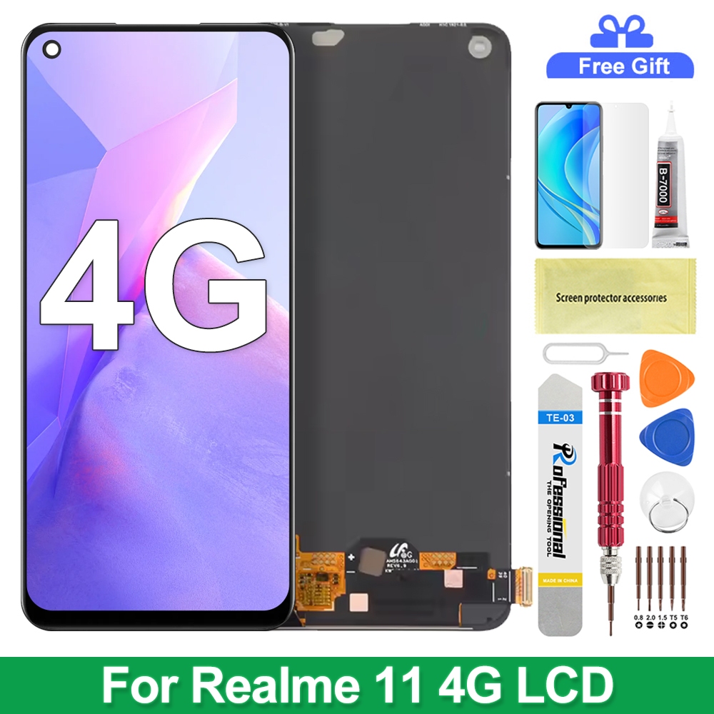 AMOLED For Realme 11 4G RMX3636 LCD Display Digitizer Touch Screen With ...