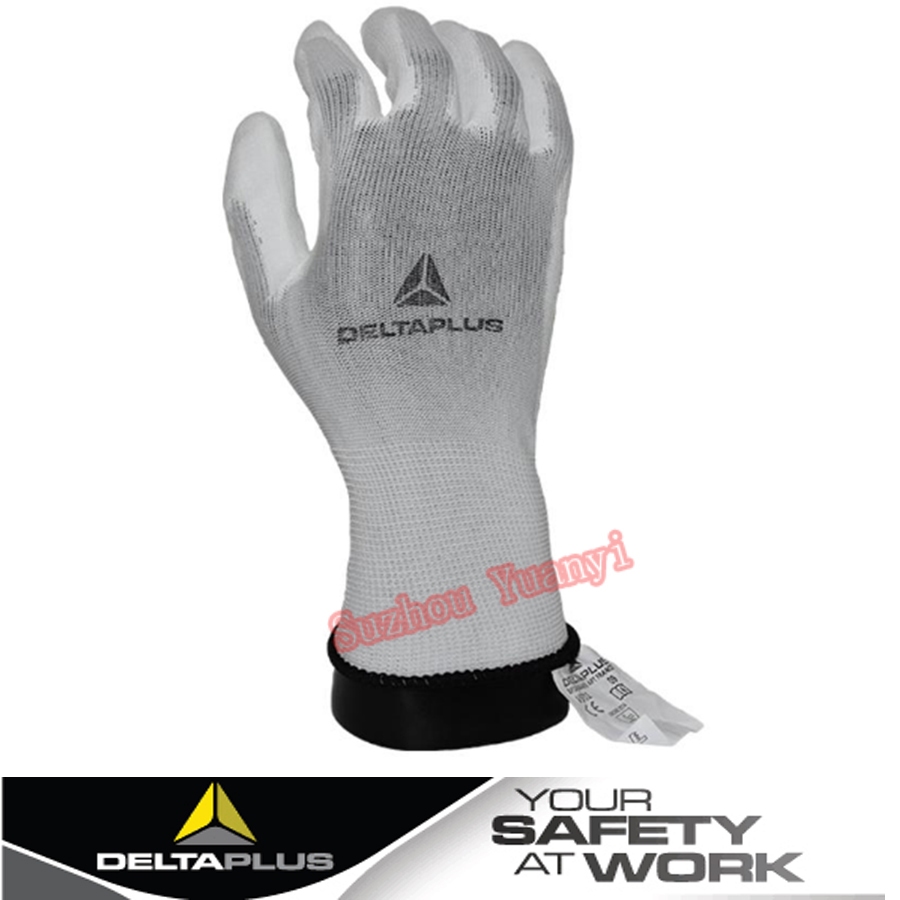 DELTAPLUS 201702 Gloves Silicon free PU Coated Fine Handling Gloves ...