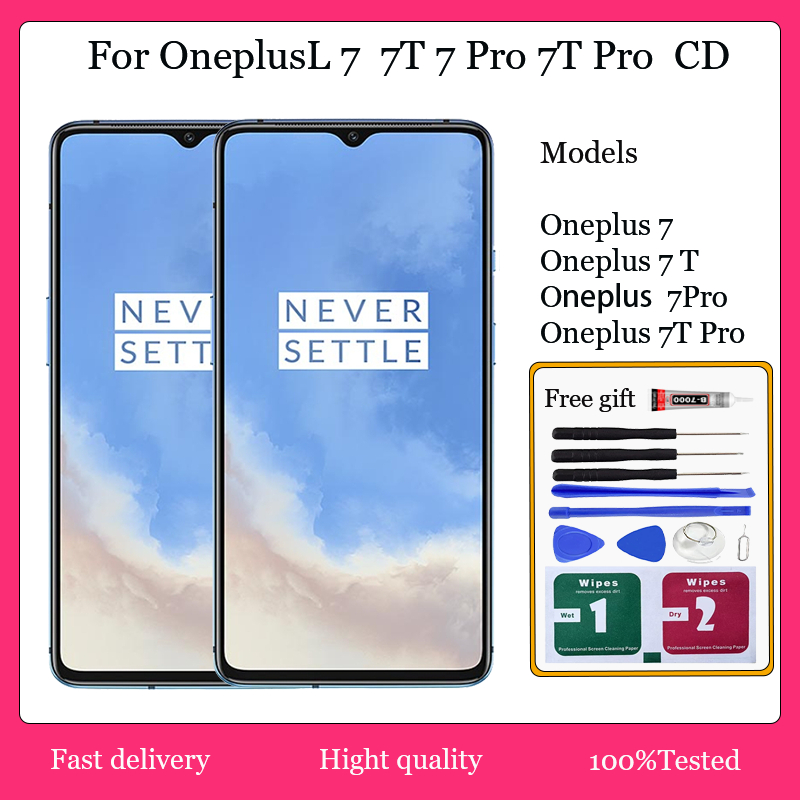 Original AMOLED For Oneplus 7 7T 7 Pro 7T Pro LCD Display Touch Screen ...