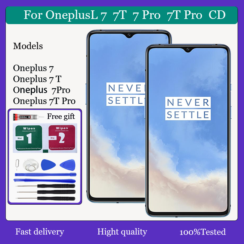 Original AMOLED For Oneplus 7 7T 7 Pro 7T Pro LCD Display Touch Screen ...