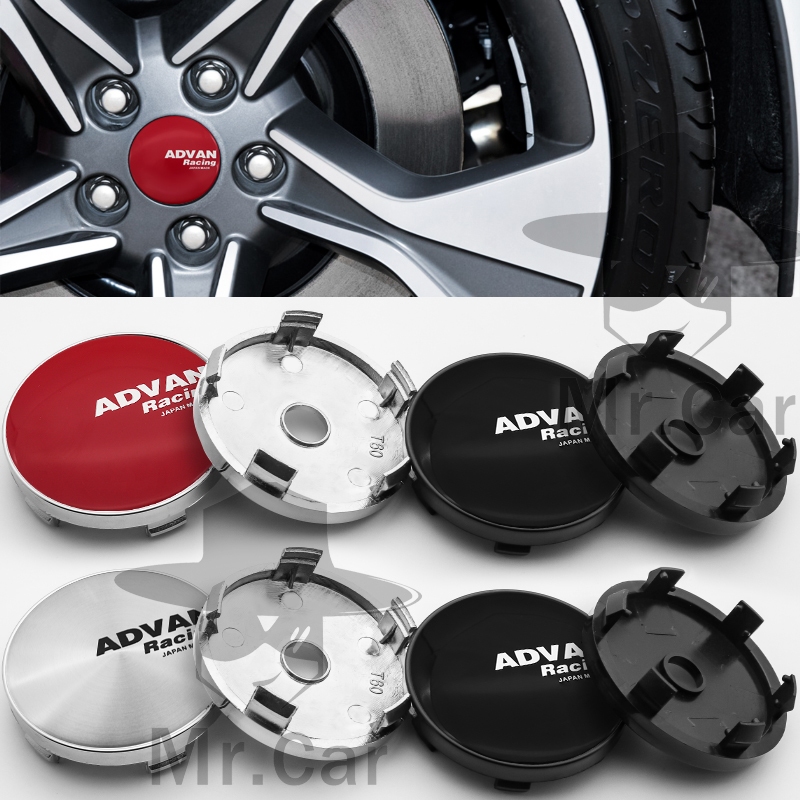 ADVAN ENKEI 60mm 4pcs/1 set hub cover Rim Cap hub center cover AVVAN ...
