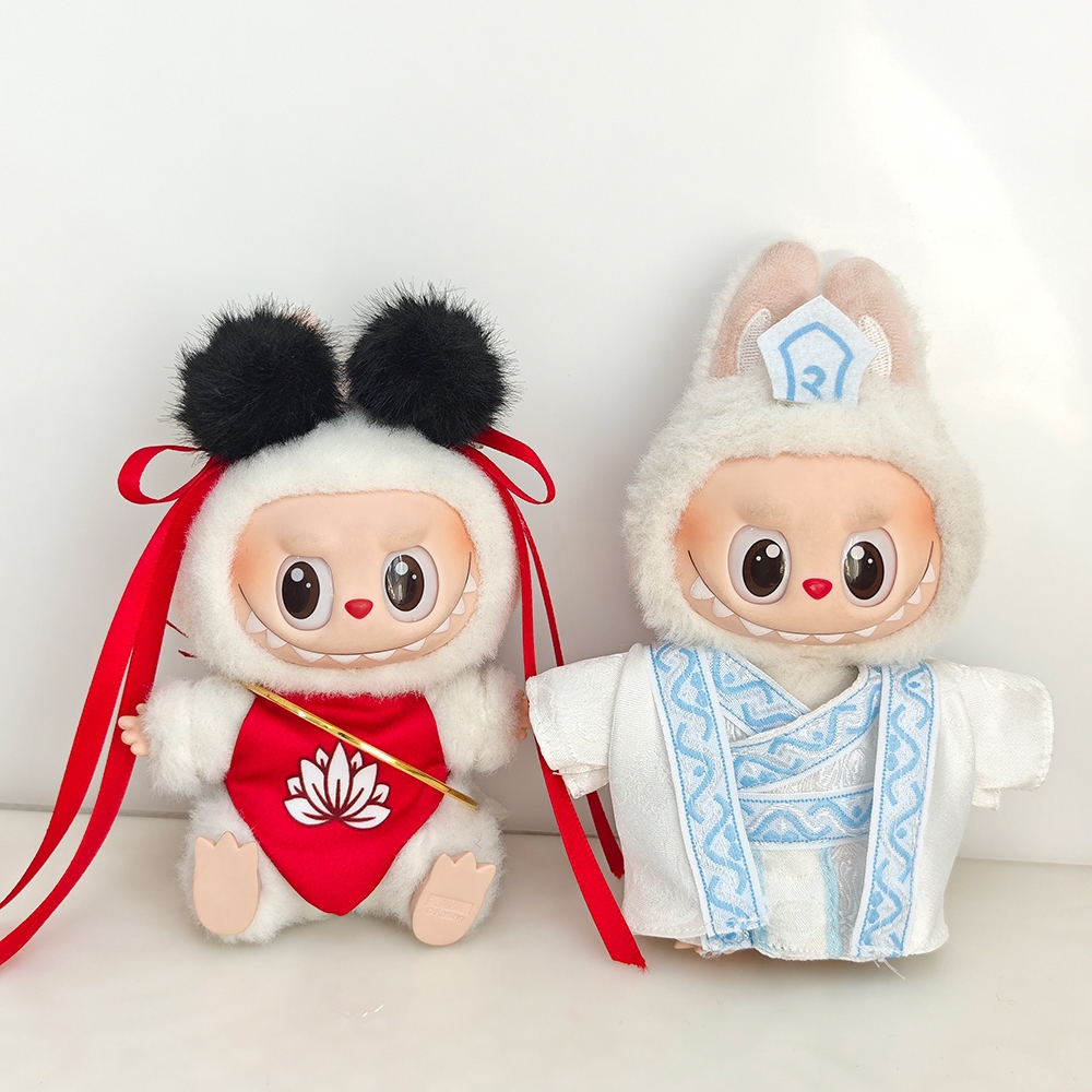 Labubu changing clothes, Nezha Aobing costume is suitable for Labubu V1 ...