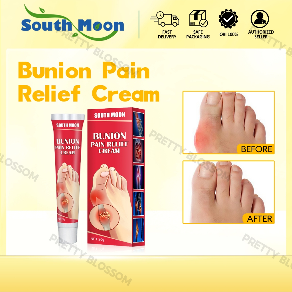 South Moon Bunions Pain Relief Cream Foot Gout Treatment Soothing Elbow ...
