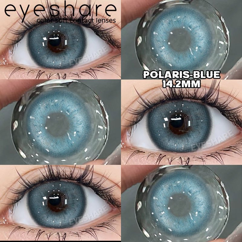 Eyeshare Contact Lens 1 Pair/2pcs POLARIS Blue Korea Eye 14.2mm Contact ...