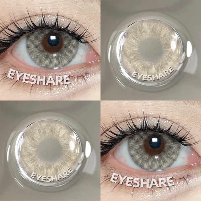 Eyeshare Contact Lens 1 Pair/2pcs SEATTLE Gray Korea Eye 14.5mm Big ...