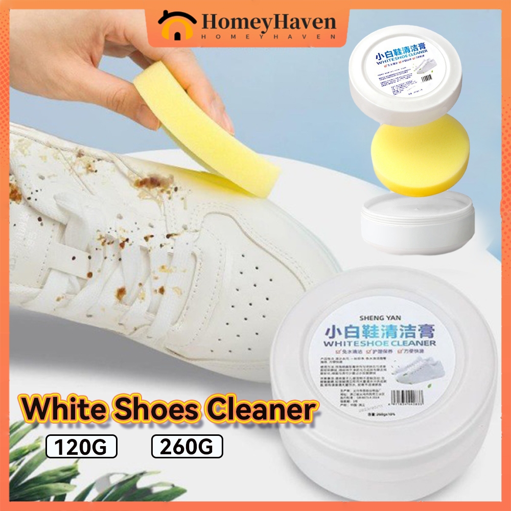White Shoe Cleaner Shoes Cleaning Cream Stain Whitening Cleaner Dirt ...
