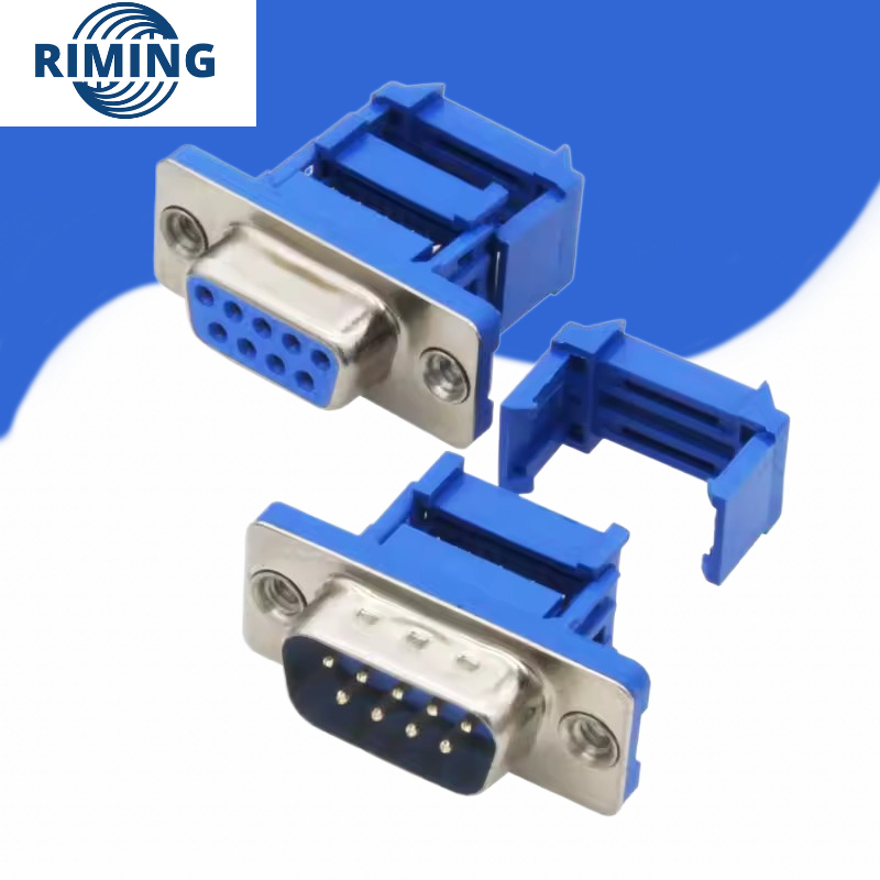 DB9 crimp type connector male female plug serial port connectors D-SUB ...