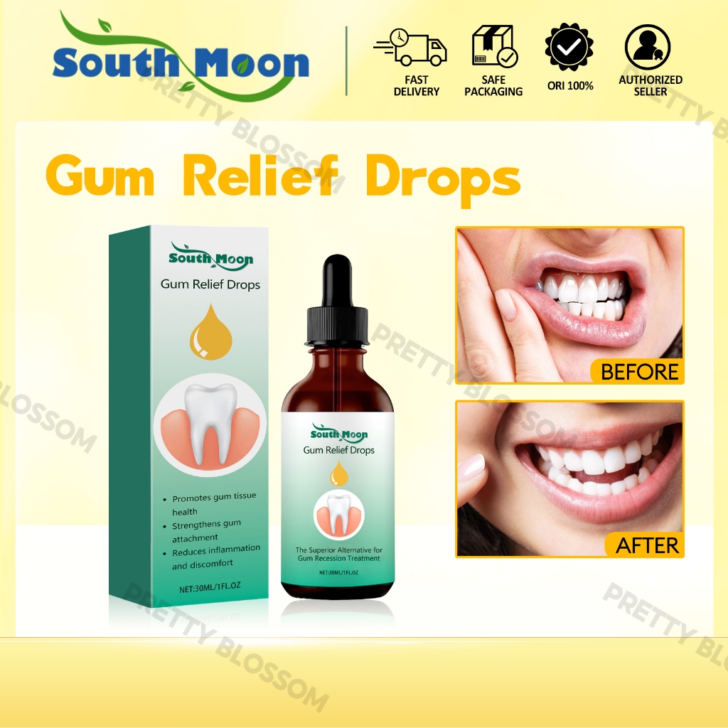 South Moon Gum Relief Drops 30ml Gum Regrowth Treatment Drops Remove ...