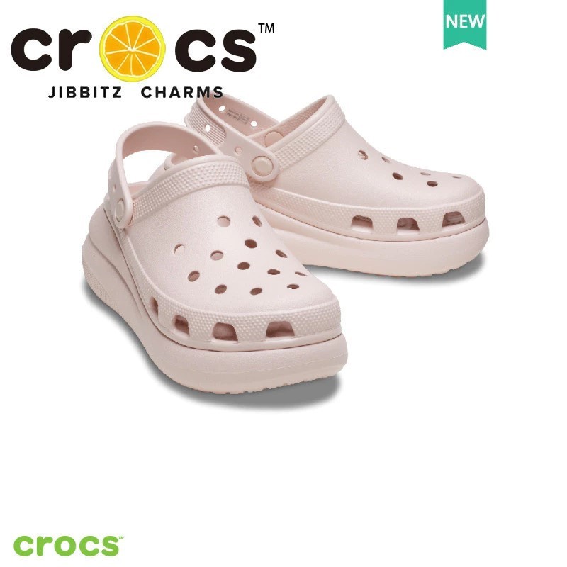【Rapid delivery】CroCs Crush Shimmer Clog Pink Shiny Women's Shoes Beach ...