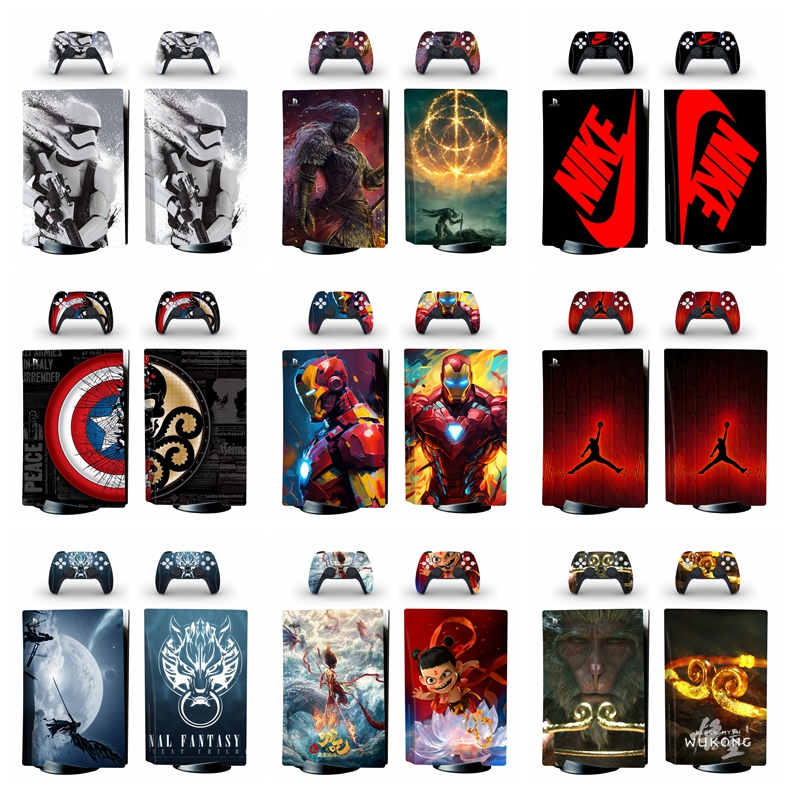 45 Colors Skin Sticker Compatible with Sony Playstation 5 Fat Disc ...