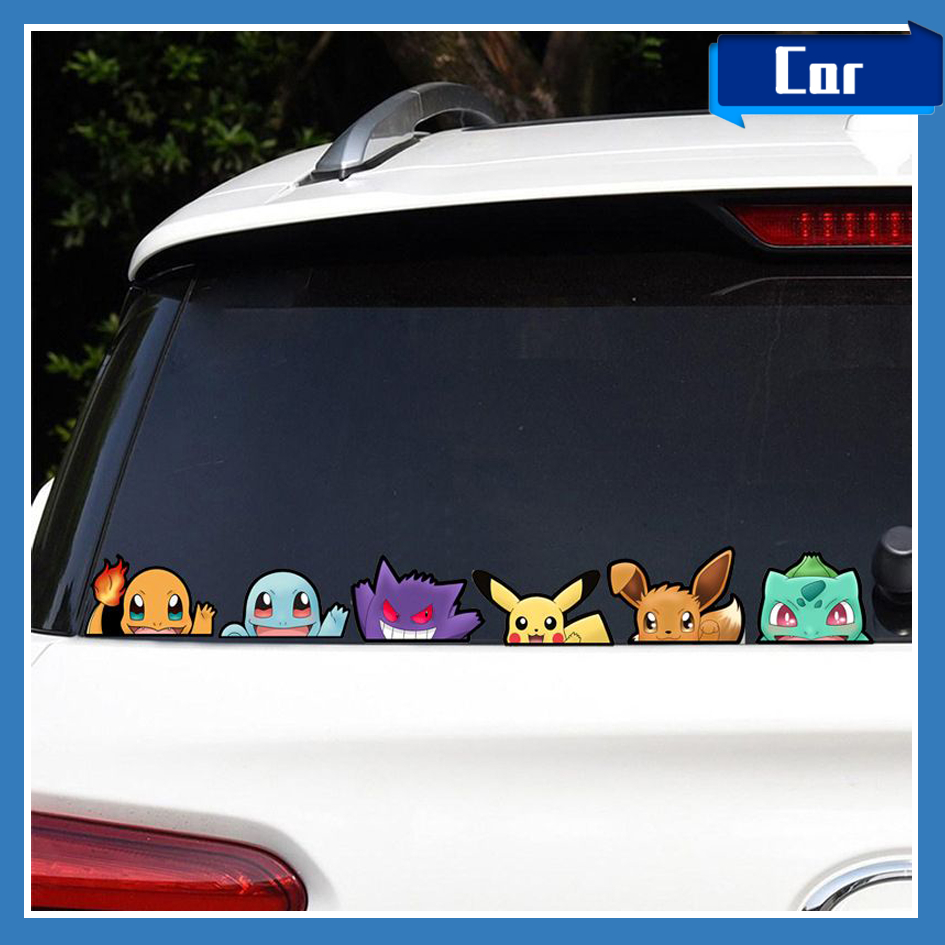 Cartoon Cartoon Pokémon Pokemon Car Sticker Pikachu Side Window Sticker ...