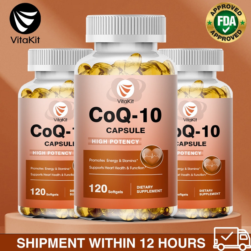 Coq10 Capsules 200mg Capsules Coenzyme Q10 Muscle Heart High Blood ...